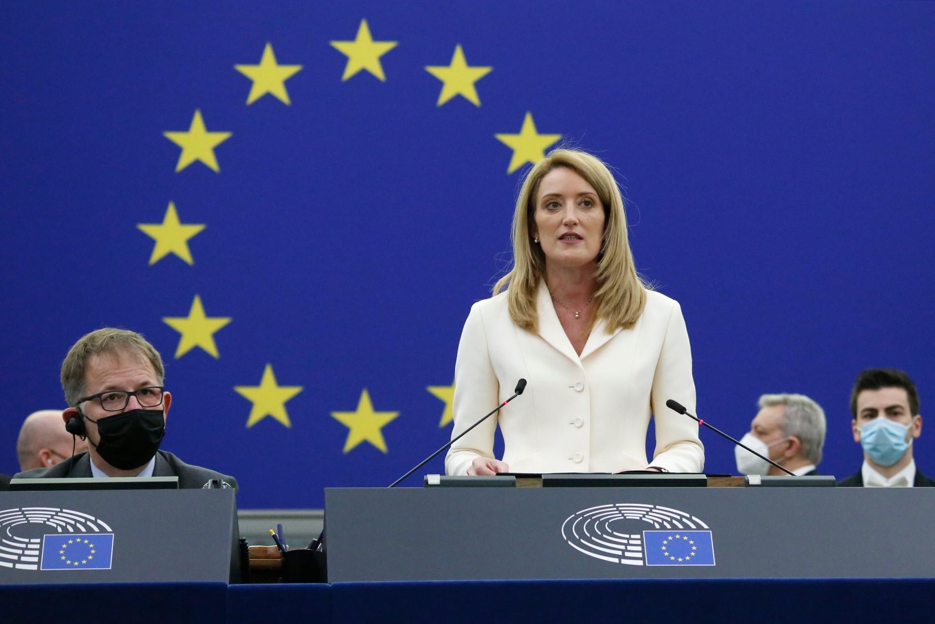 Die Antwort von Präsidentin des Europäischen Parlaments, an die ...